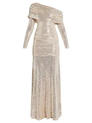 NEEDLE & THREAD Nova Gown - Gold