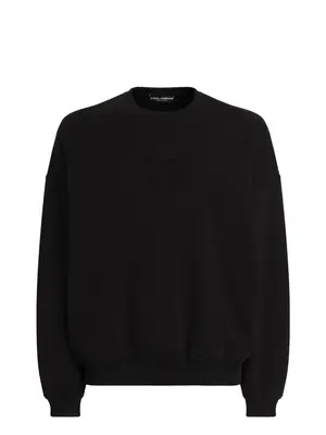 Dolce & Gabbana Logo-embossed Sweatshirt - Black