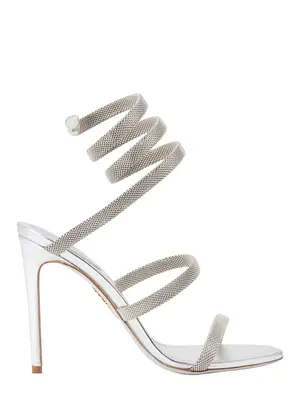 Rene Caovilla 105mm Cleo Sandals - Silver