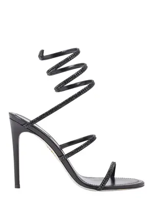 Rene Caovilla 105mm Cleo Sandals - Black