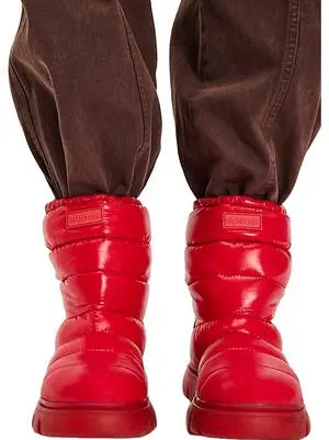Hunter Maribel Snow Boots Red