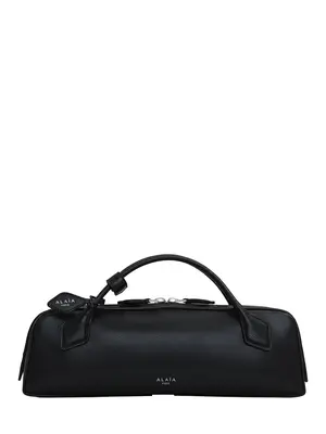 Alaïa Alaïa Leather Le Teckel Top Handle Bag Black