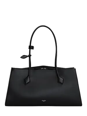Alaïa Leather Le Teckel Tote Bag - Black