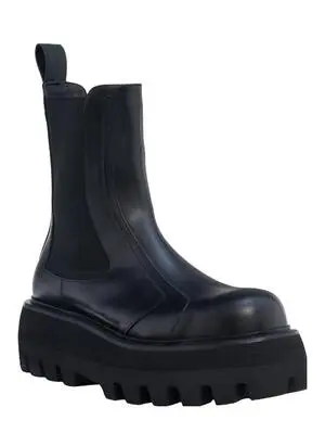 Alexander McQueen Sofa Hi Platform Chelsea Boot - Black