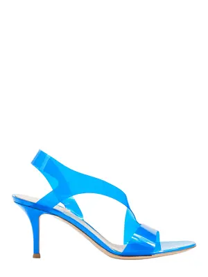 GIANVITO ROSSI Metropolis 70 Slingback Sandals - Bright Blue