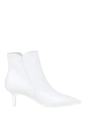 GIANVITO ROSSI Landon Leather Ankle Boots - White