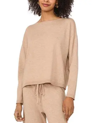 Vince Camuto Long Sleeve Crewneck Sweater - Warm Oatmeal