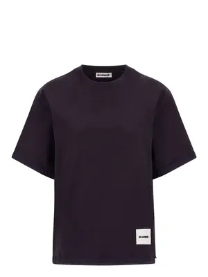 JIL SANDER Logo-patch T-shirt - Black