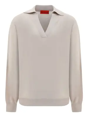 WILD CASHMERE Spread-collar Sweater - Neutrals