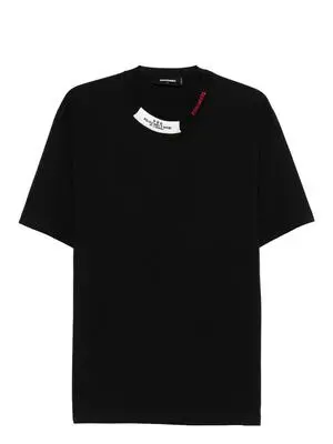 Dsquared2 Logo-embroidered T-shirt - Black