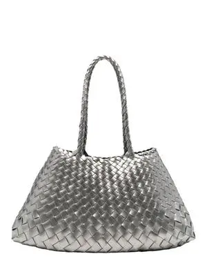 Dragon Diffusion Large Santa Croce Tote Bag Silver