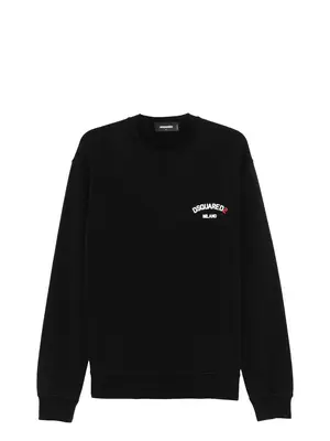 Dsquared2 Cotton Sweatshirt - Black