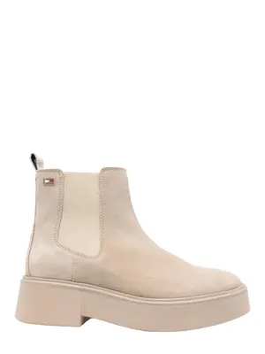 Tommy Hilfiger Suede Chelsea Boots - Neutrals