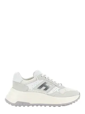 Hogan Logo Sneakers - Silver