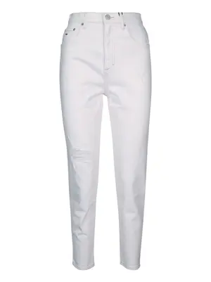 Tommy Hilfiger High-rise Tapered Jeans - White