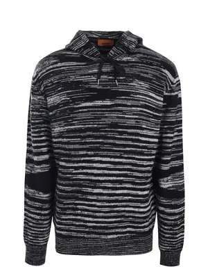 Missoni Intarsia-knit Hoodie - Black