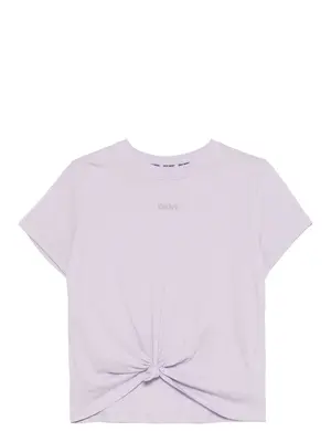 Dkny Knot-detailed T-shirt - Purple