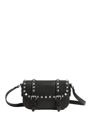 Valentino Garavani Studded Leather Phone Bag - Black