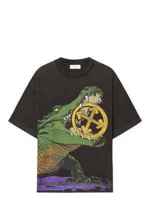 Off-White Croco Skate T-shirt - Black