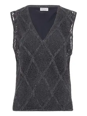 BRUNELLO CUCINELLI Open-Knit Vest