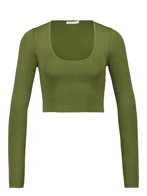 Zimmermann Wylie Knitted Top - Green