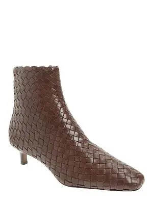LOEFFLER RANDALL Marcella Woven Bootie - Espresso
