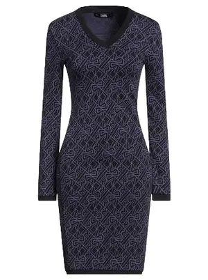 Karl Lagerfeld Midi Bodycon Dress - Black