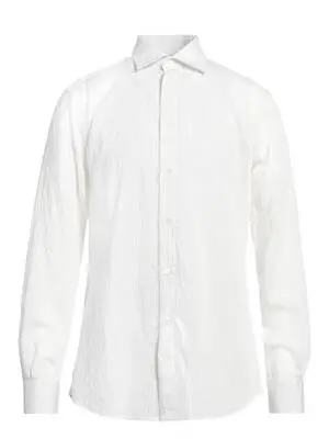 BARENA VENEZIA Man Shirt White Size 42 Modal, Polyamide, Cupro