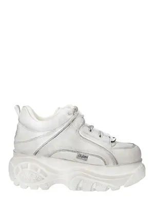 BUFFALO Sneakers In Calfskin - White