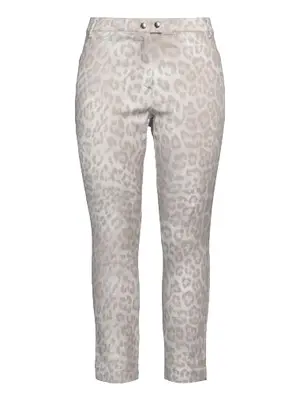 Seductive Leopard-Print Skinny Jeans Grey