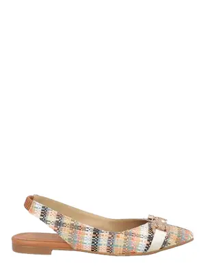 NILA & NILA Slingback Ballet Flats - Beige