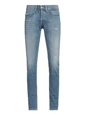 DONDUP Cotton Blend Denim Jeans - Blue