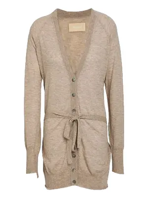 Zadig&Voltaire Cashmere Belted Cardigan - Beige