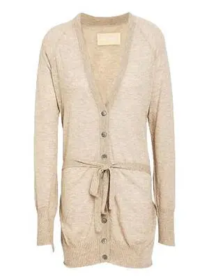 Zadig&Voltaire Belted Cashmere Cardigan - Sand
