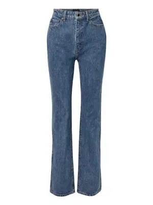 Khaite Danielle High-rise Slim-leg Jeans - Blue