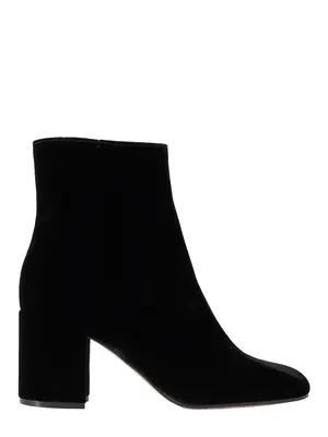 GIANVITO ROSSI Joelle 70 Velvet Ankle Boots - Black