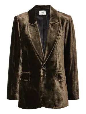 FRAME Velvet Blazer - Brown