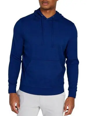 REDVANLY Redvanly Irving Flannelsport Hoodie Navy