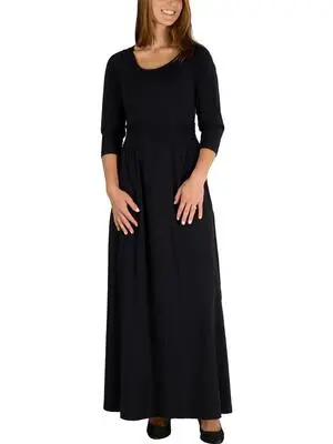 UV SKINZ Scoop Neck Maxi Dress - Black