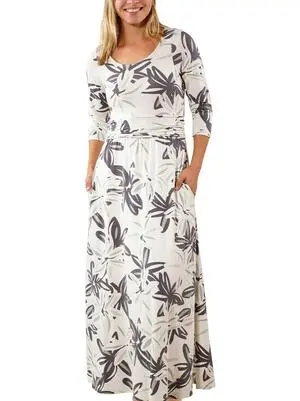 UV SKINZ Scoop Neck Maxi Dress - Breezy Floral