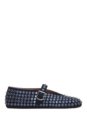 Alaïa Suede Ballet Flats Blue
