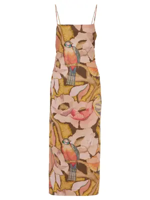 SIR. Talulah Floral Linen Maxi Dress - Multicoloured