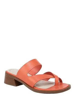 Franco Sarto SARTO By Franco Sarto Saylor Leather Slide Sandal Coral Pink