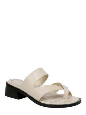 Franco Sarto SARTO By Franco Sarto Saylor Leather Slide Sandal Ivory