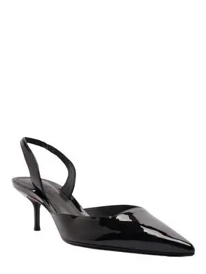 Schutz Paola Mid Heel Slingback Pump - Black