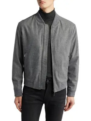 BOSS BOSS Hanry Bomber Jacket Silver