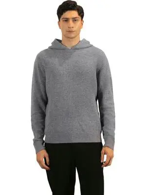ITALIC Jasper Cashmere Hoodie Heather Gray