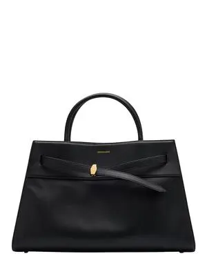 Veronica Beard Dash Large Leather Top-handle Bag - Black
