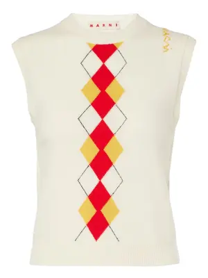 Marni Wool Vest - White