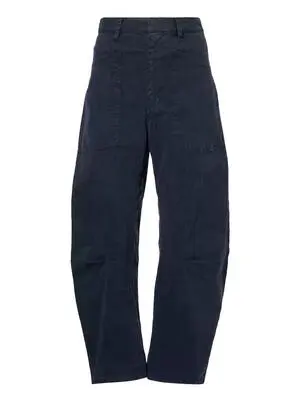 NILI LOTAN Shon Barrel-leg Pants - Blue